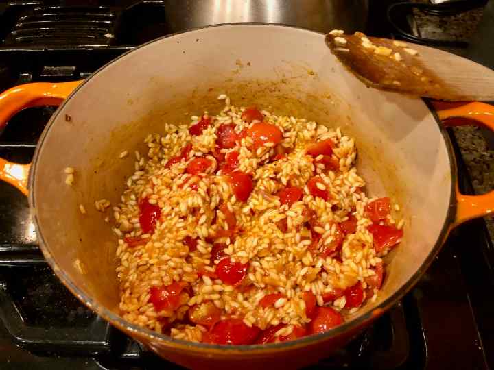 Tomato Risotto – Cooking from Books