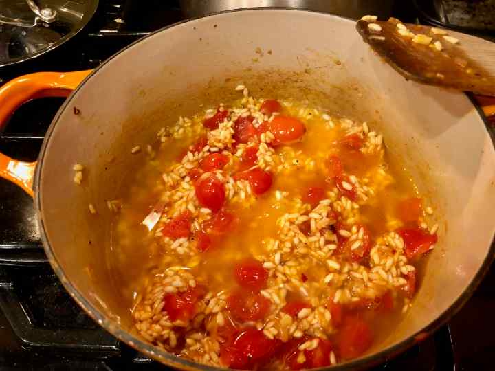 Tomato Risotto – Cooking from Books