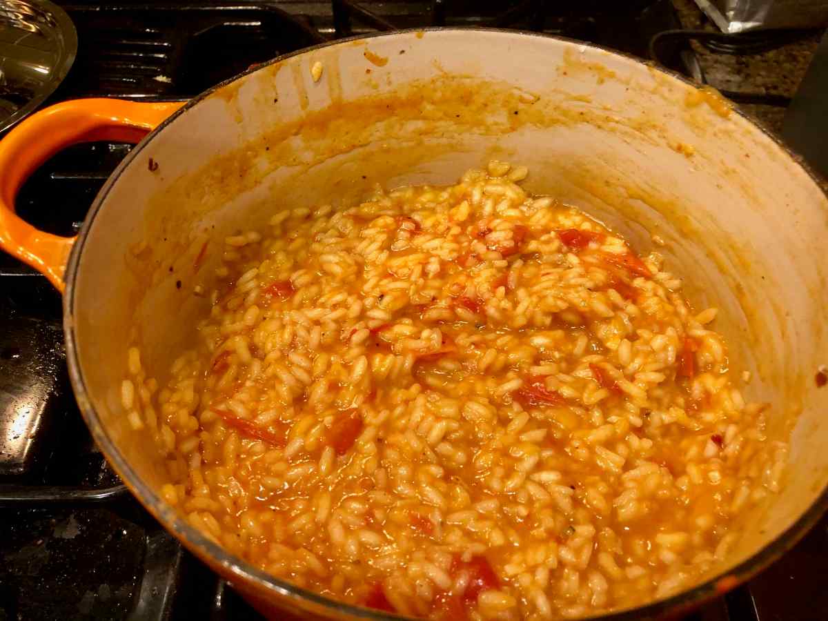 Tomato Risotto – Cooking from Books