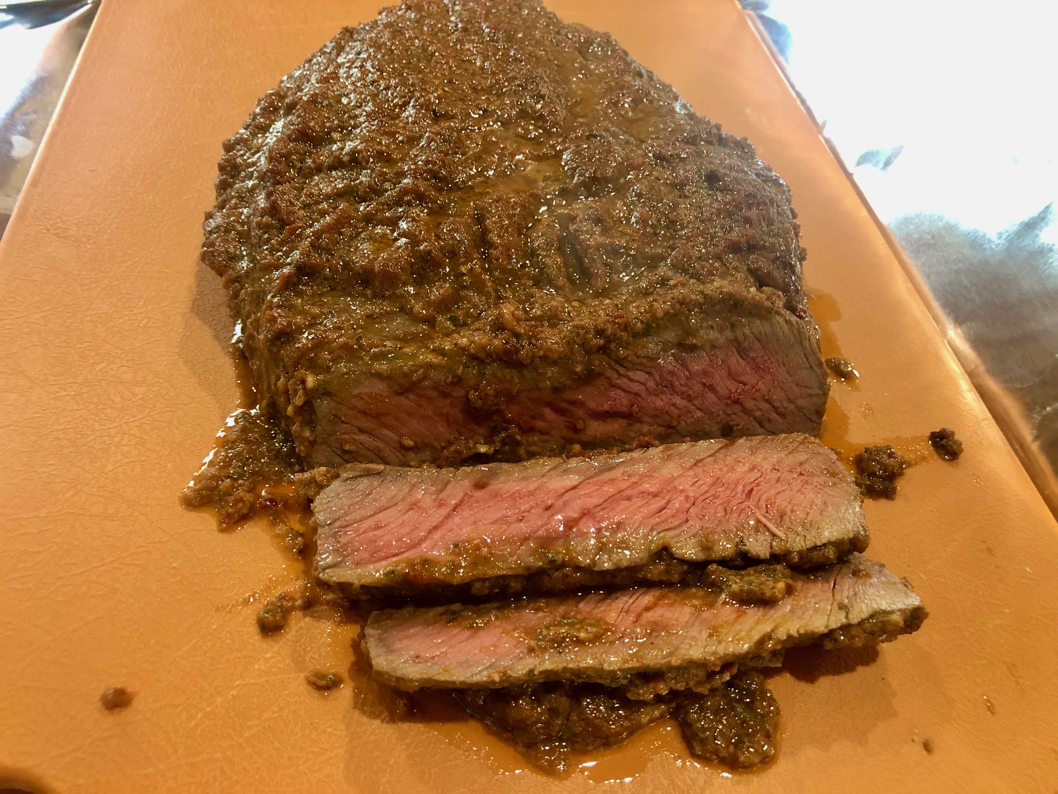London Broil with Sun-Dried-Tomato Marinade – Cooking from Books